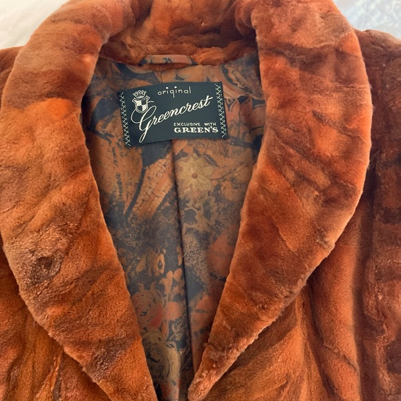 Greencrest | Jackets & Coats | Unique Vintage Sheared Beaver Coat ...
